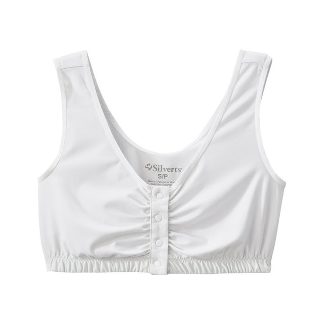 Silvert's Elastic Women’s Front Snap Closure Adaptive Bra SV18480 ...