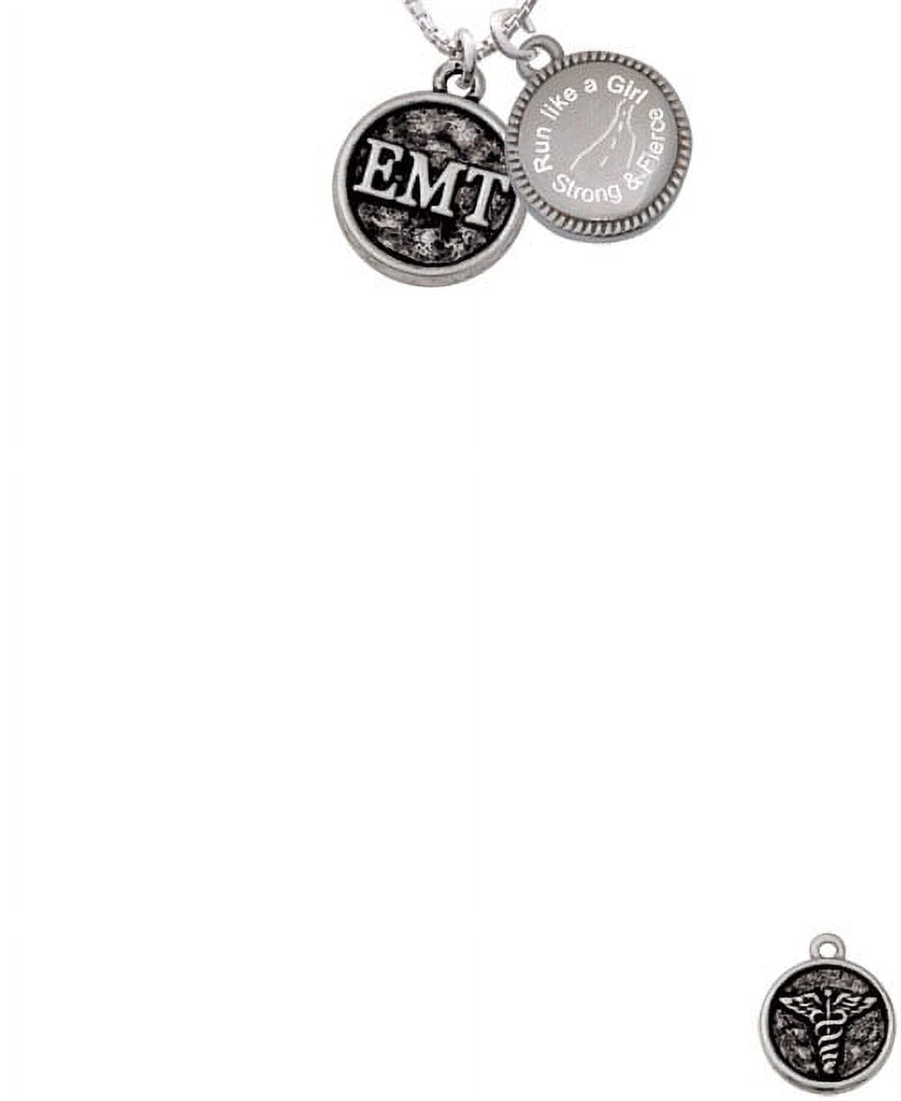 Silvertone Medical Caduceus Seal - EMT Run Like a Girl - Strong and ...