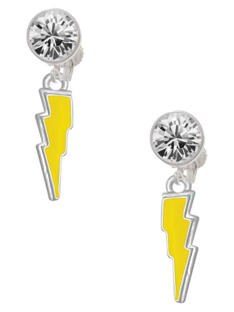 Lightning bolt clip on earrings store