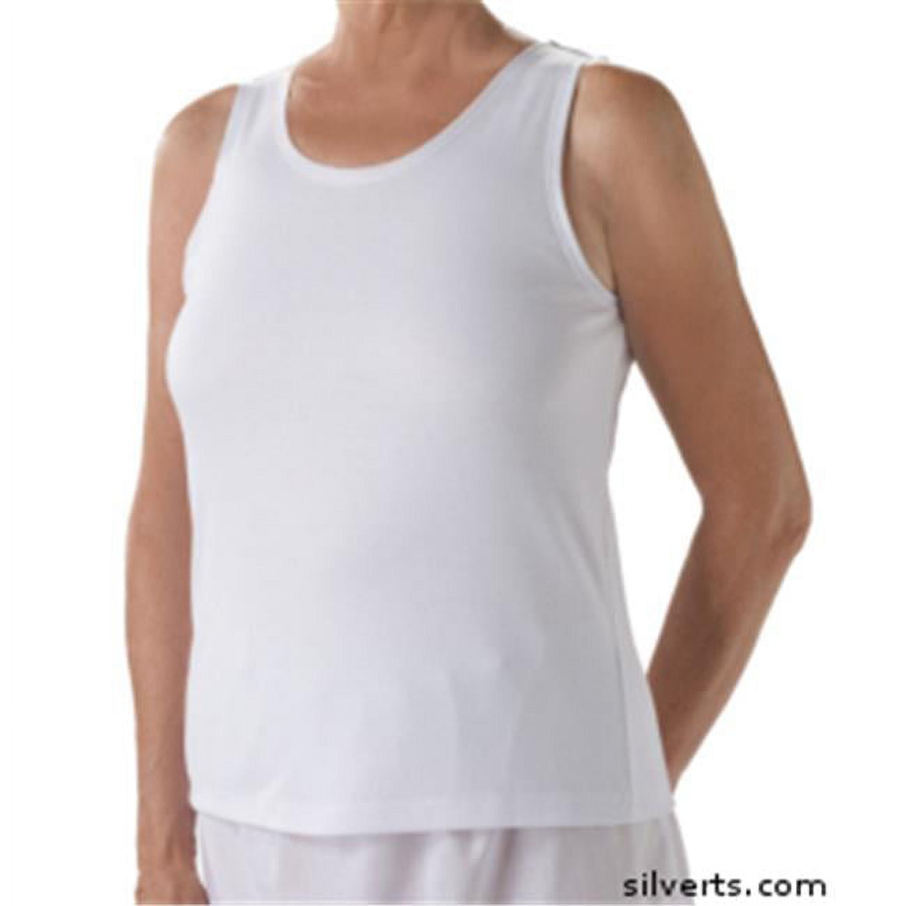 Silverts 280210101 Snap Open Back Undervest - Adaptive Apparel For ...