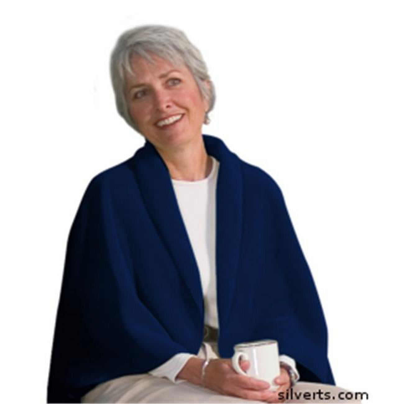 Silverts 302701401 Womens Cozy Lap Robes Wrap Fleece Shawl Cape - One ...