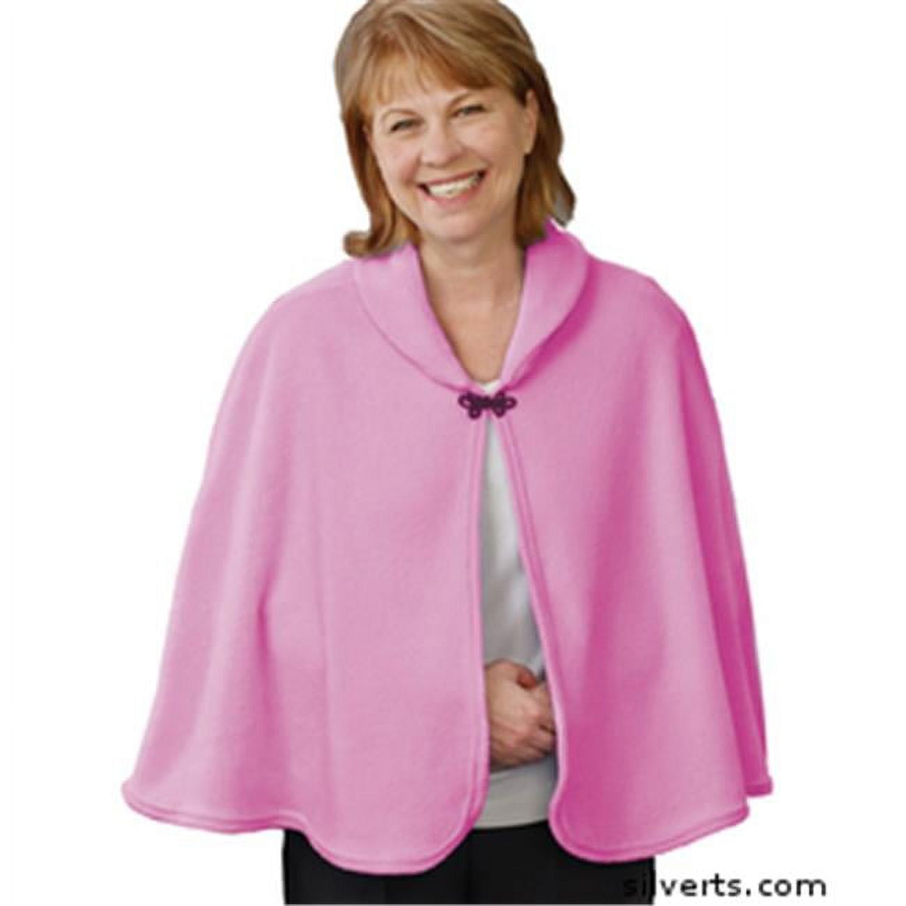 Silverts 302900801 Womens Warm Bed Jacket Cape Or Bed Shawl - Pink, One ...