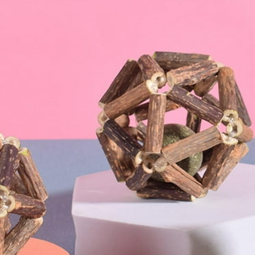 Raw Paws Natural Catnip Ball Toy (6-ct) - Active Indoor Cats, Kitten ...