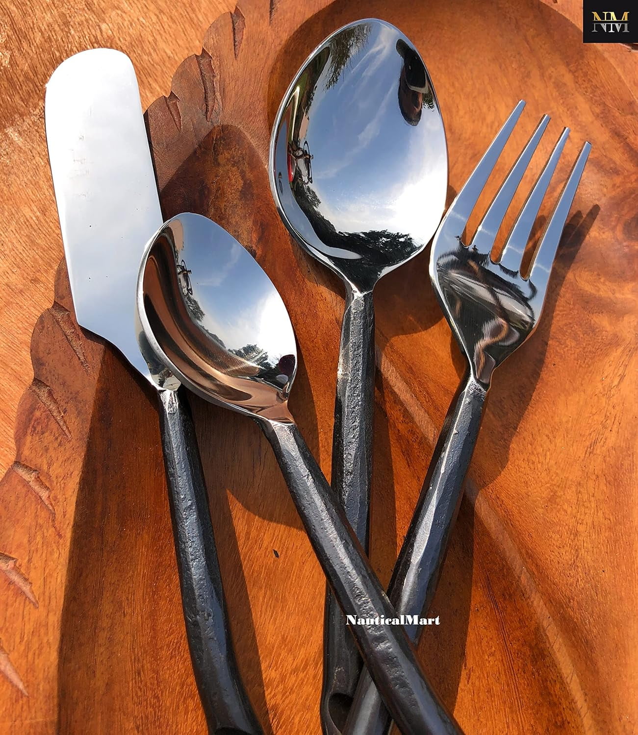 Silverware Cutlery Set Medieval Rustic Dinning Set, Spoon, Fork & Knife ...