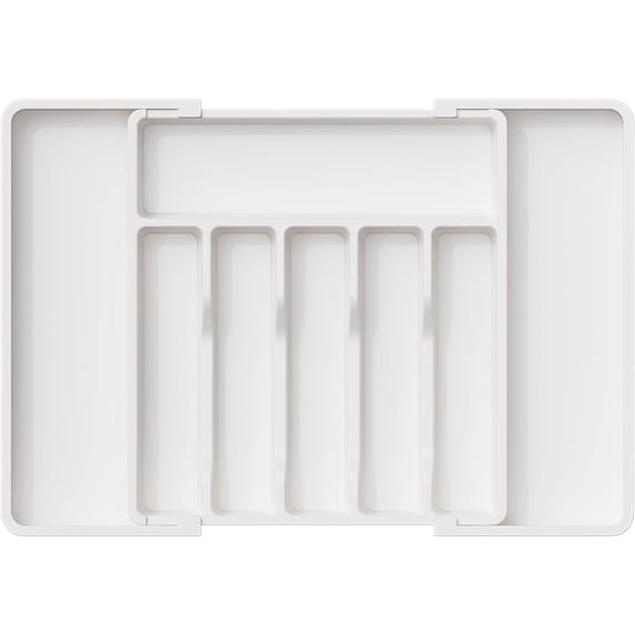 Silverware Drawer Organizer, Expandable Utensil Tray for Kitchen, BPA ...