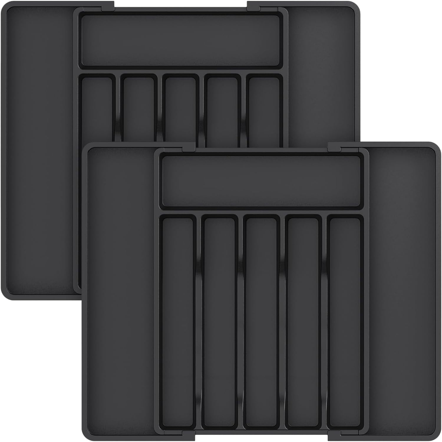 Silverware Drawer Organizer, Expandable Utensil Tray for Kitchen, BPA ...