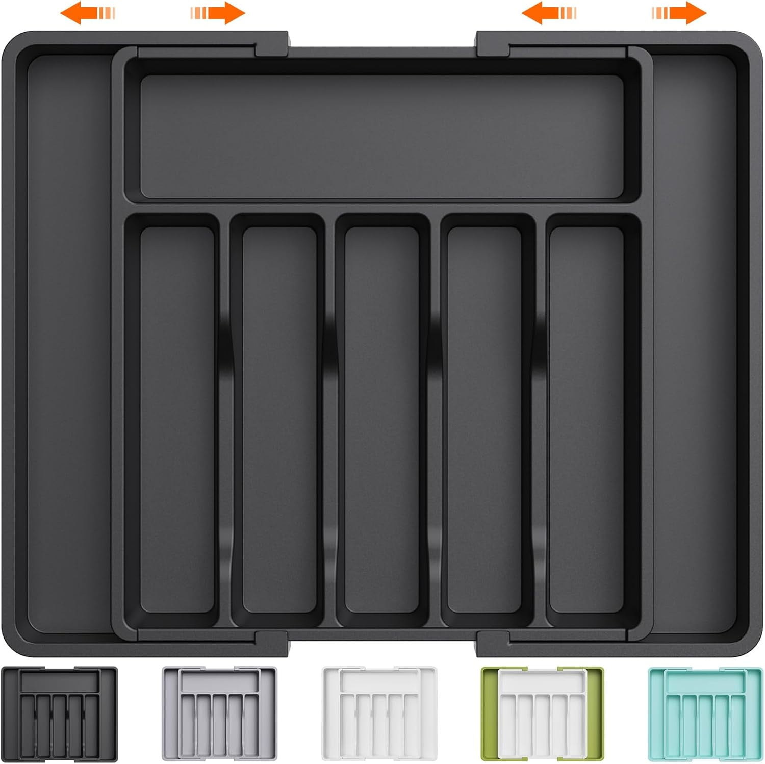 Silverware Drawer Organizer, Expandable Utensil Tray for Kitchen, BPA ...