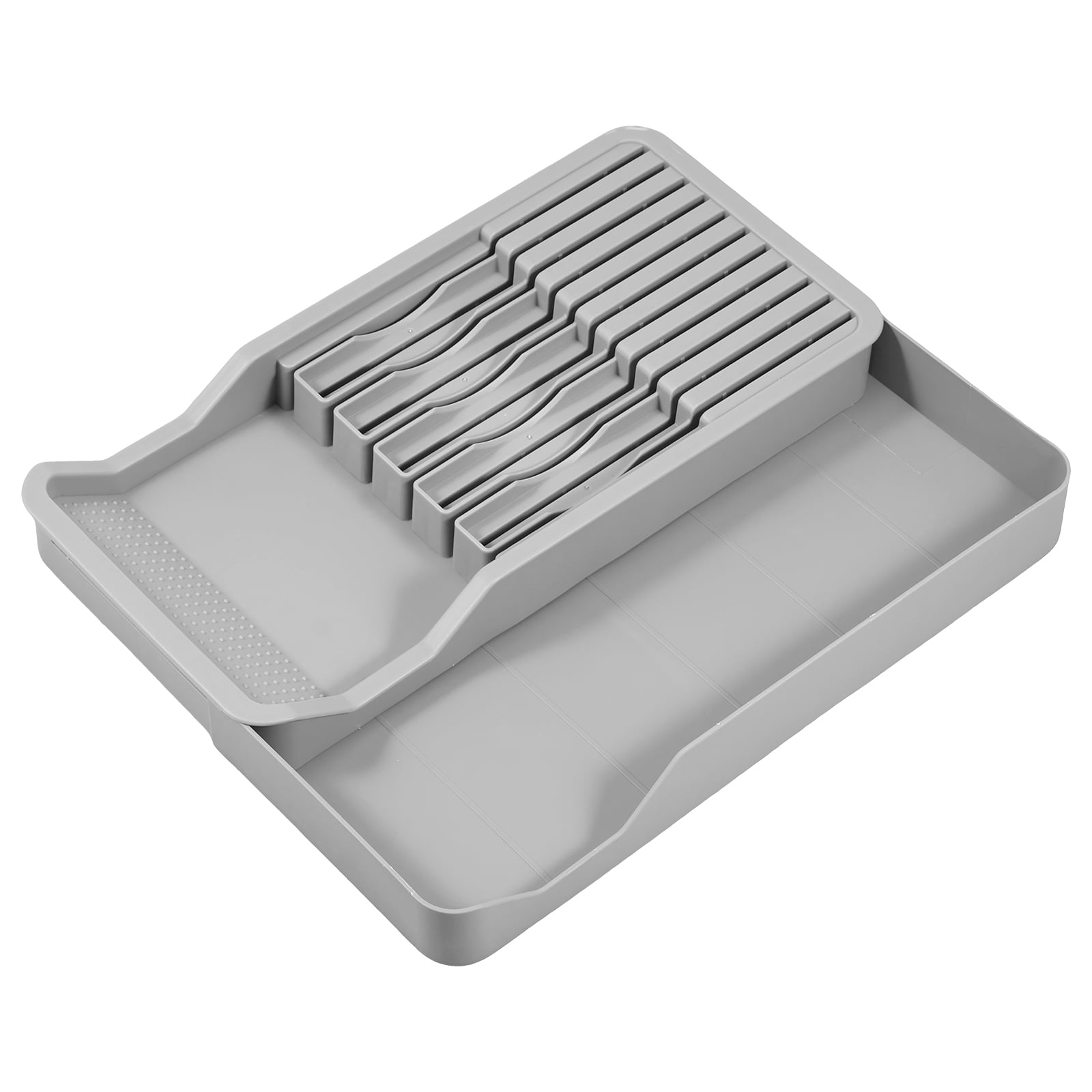 Silverware Drawer Organizer Holds 11 Cutters Cutlery Drawer Organizer ...