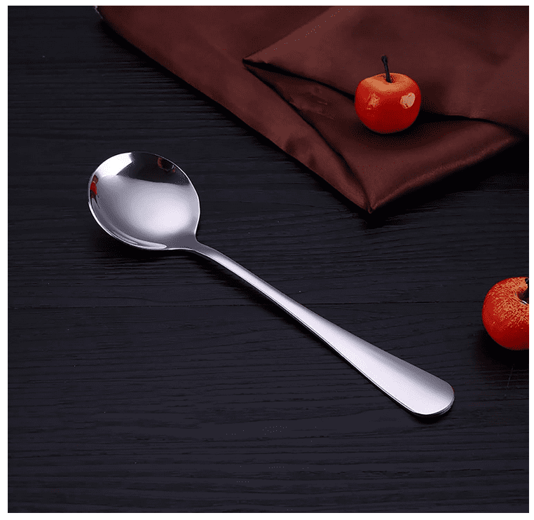 Silverware Flatware Cutlery Set, 1 Piece Stainless Steel Public Spoons ...