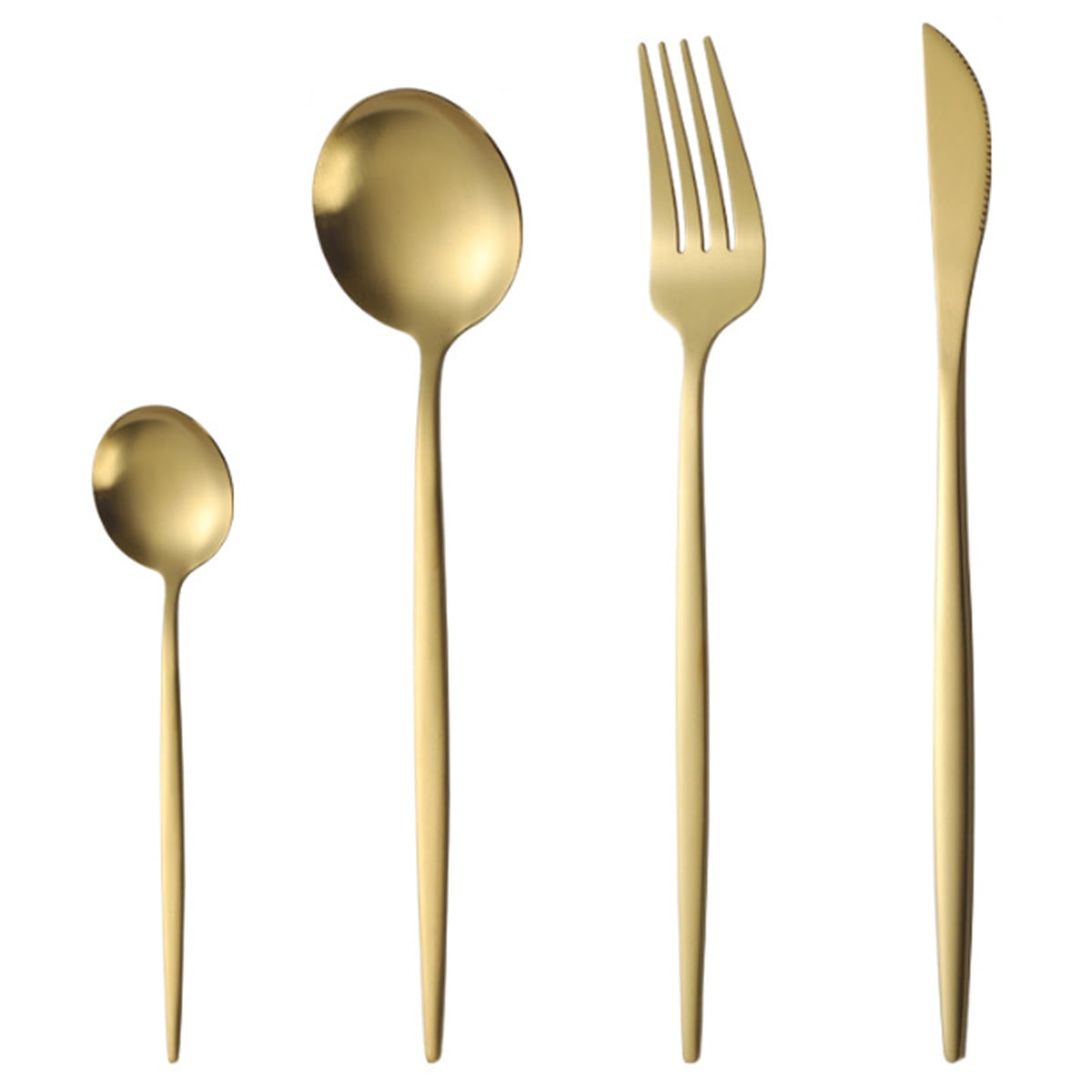 Silverware Set, 16-Piece Satin Finish Flatware Set Service for 4 ...