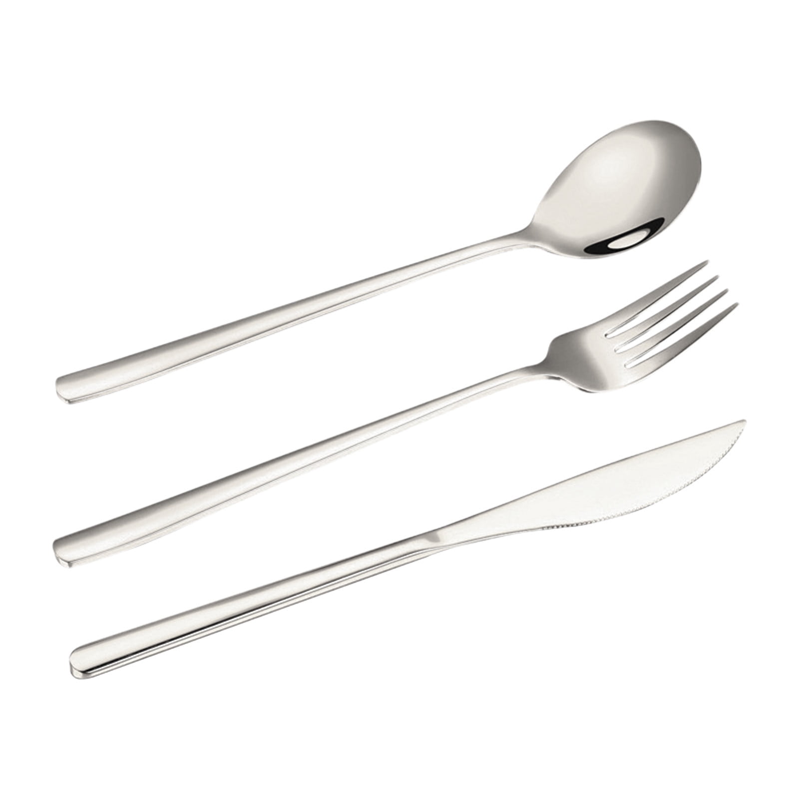 Silverware Set of 3, Stainless Steel Cutlery Set Include Spoon Fork ...