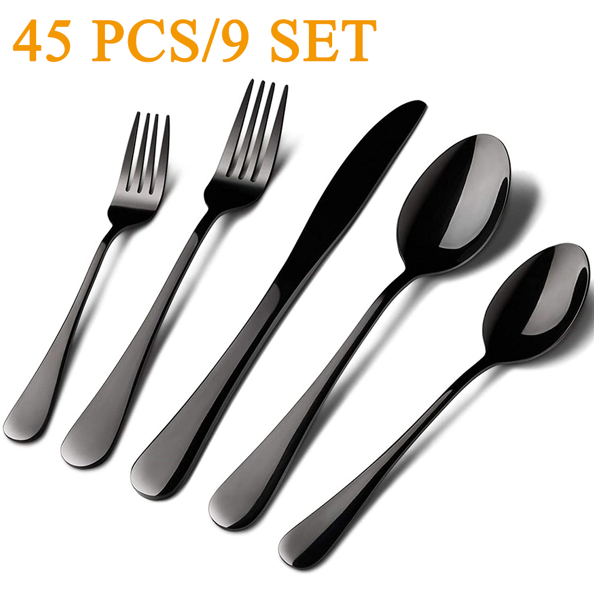 Gibson Home Tapani 45-Piece Flatware Set, Tumble Finish - Walmart.com
