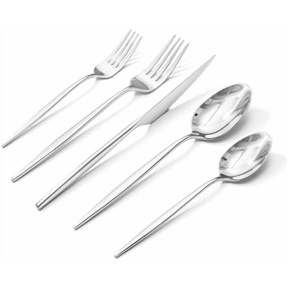 60-Piece Silverware Set for 20 - Stainless Steel Flatware Cutlery Set ...