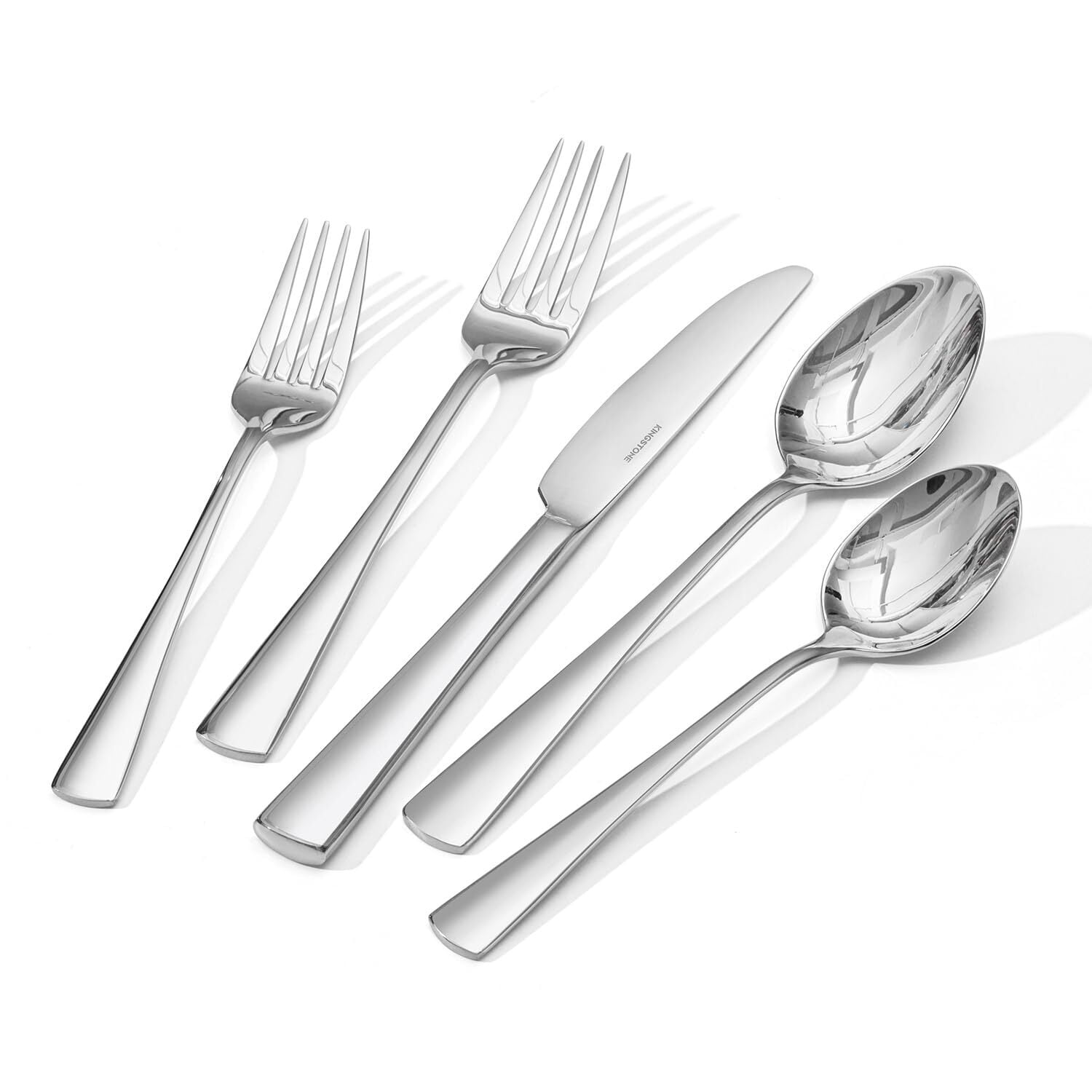 Silverware Set for 8, 40-Piece Forged 18/10 Stainless Steel Flatware ...