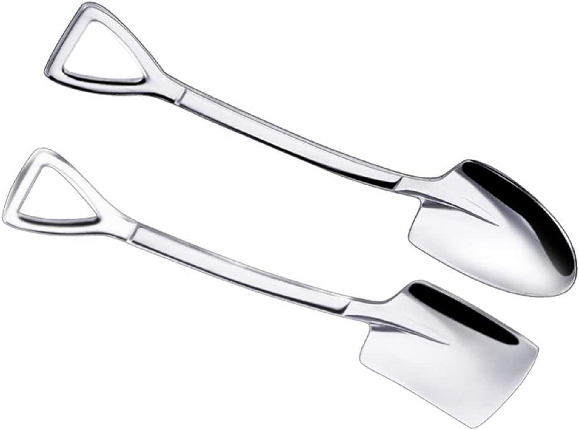 Silverware Set Condiment Spoons 2pcs Stainless Steel Spoons, Shovel ...