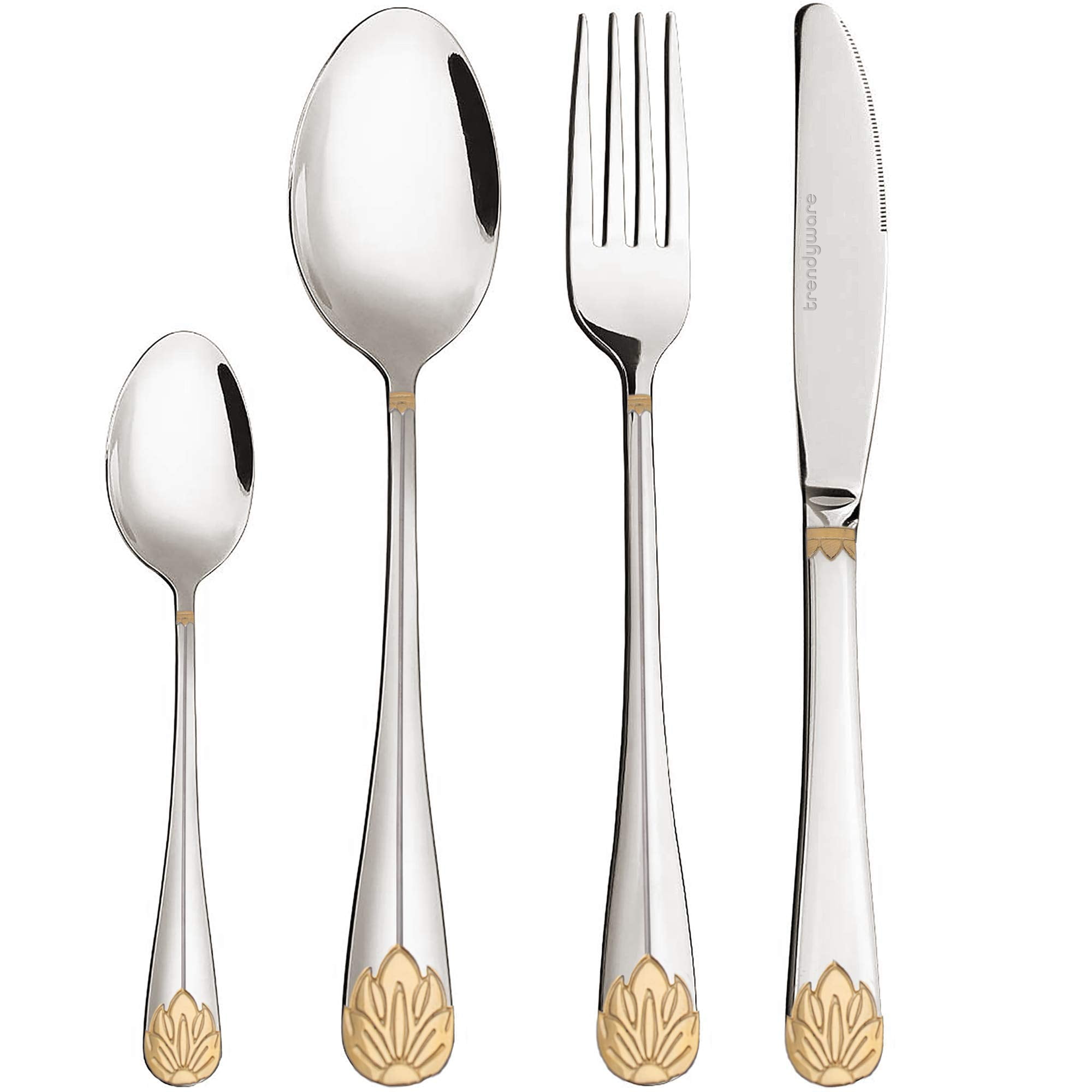 Silverware Set Limited Edition - 24 Piece Dinnerware Set - Flatware Set ...
