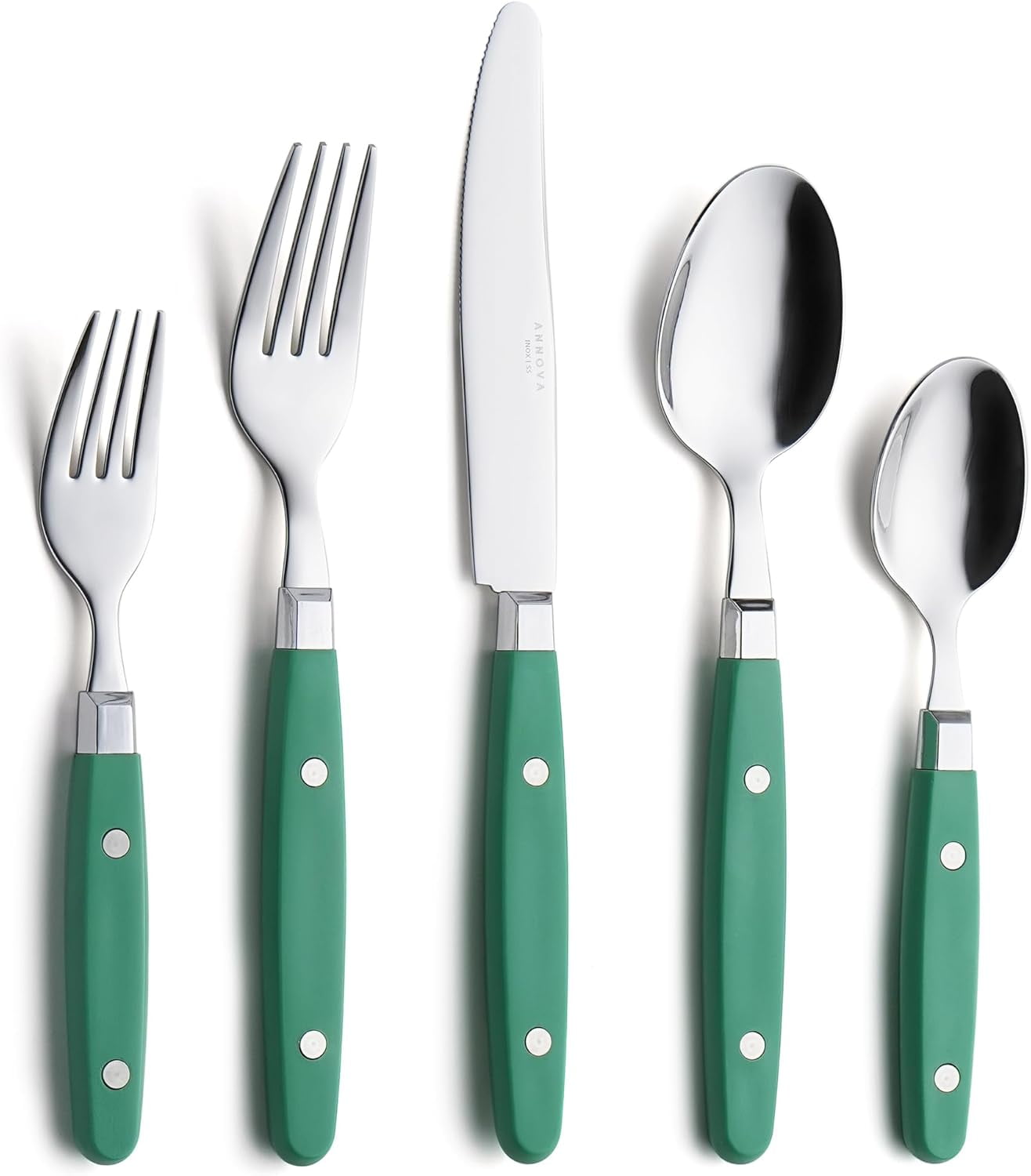 Silverware Set Retro/Rivet Colorful Stainless Steel Tableware Kitchen ...