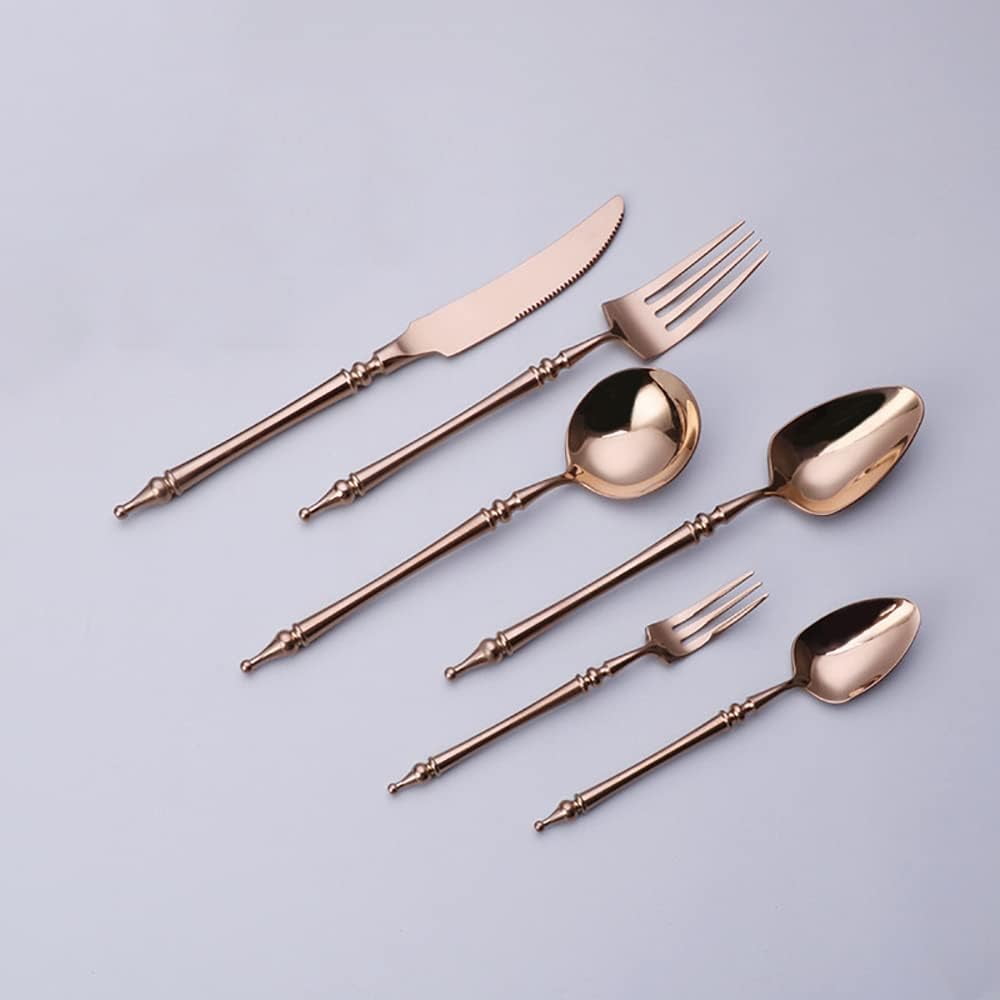 Silverware Set,Roman Column Design,72 Piece 18/10 Stainless Steel ...