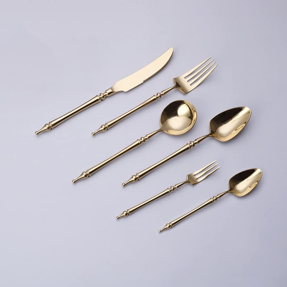Silverware Set,Roman Column Design,72 Piece 18/10 Stainless Steel ...