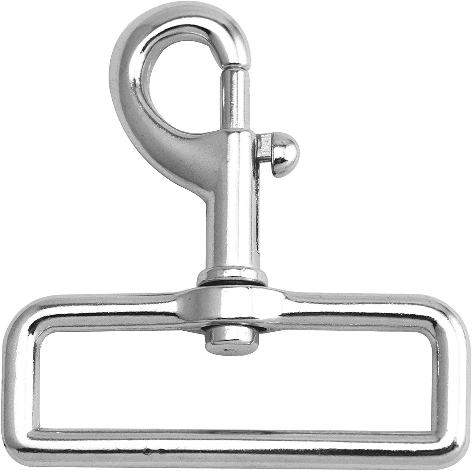 Silvery 2" Inner Diameter D Ring Gun Buckle Large Lobster Clasps Swivel ...