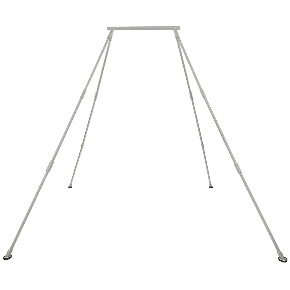 Silvery Aluminum Stand Portable Aerial Rig Frame Yoga Swing Bar Fitness ...