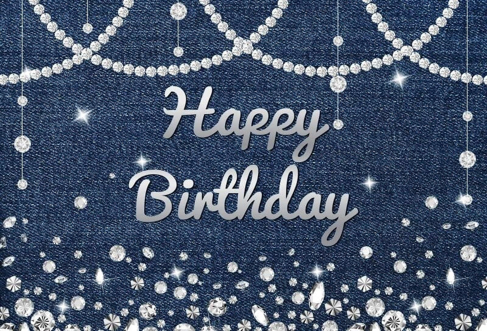 Silvery Dreamy Light Bokeh Happy Birthday Background Glitter Balloons ...