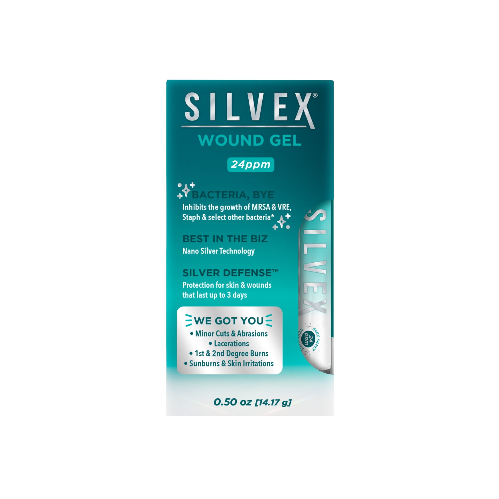 Silvex Wound Gel 0.5oz by Be Smart Get Prepared. Antimicrobial, for ...