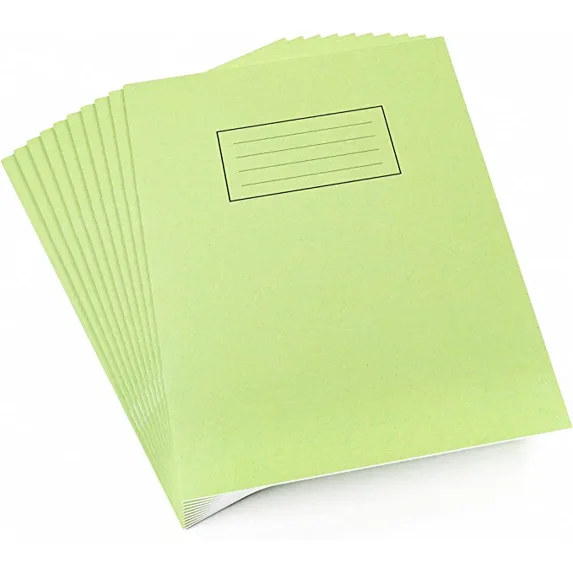 Silvine Exercise Book Ruled and Margin 80 Pages 229x178mm Green Ref ...