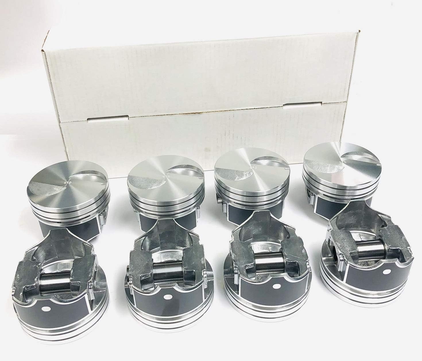 Silvolite Hypereutectic Flat Top Pistons compatible with Ford ...
