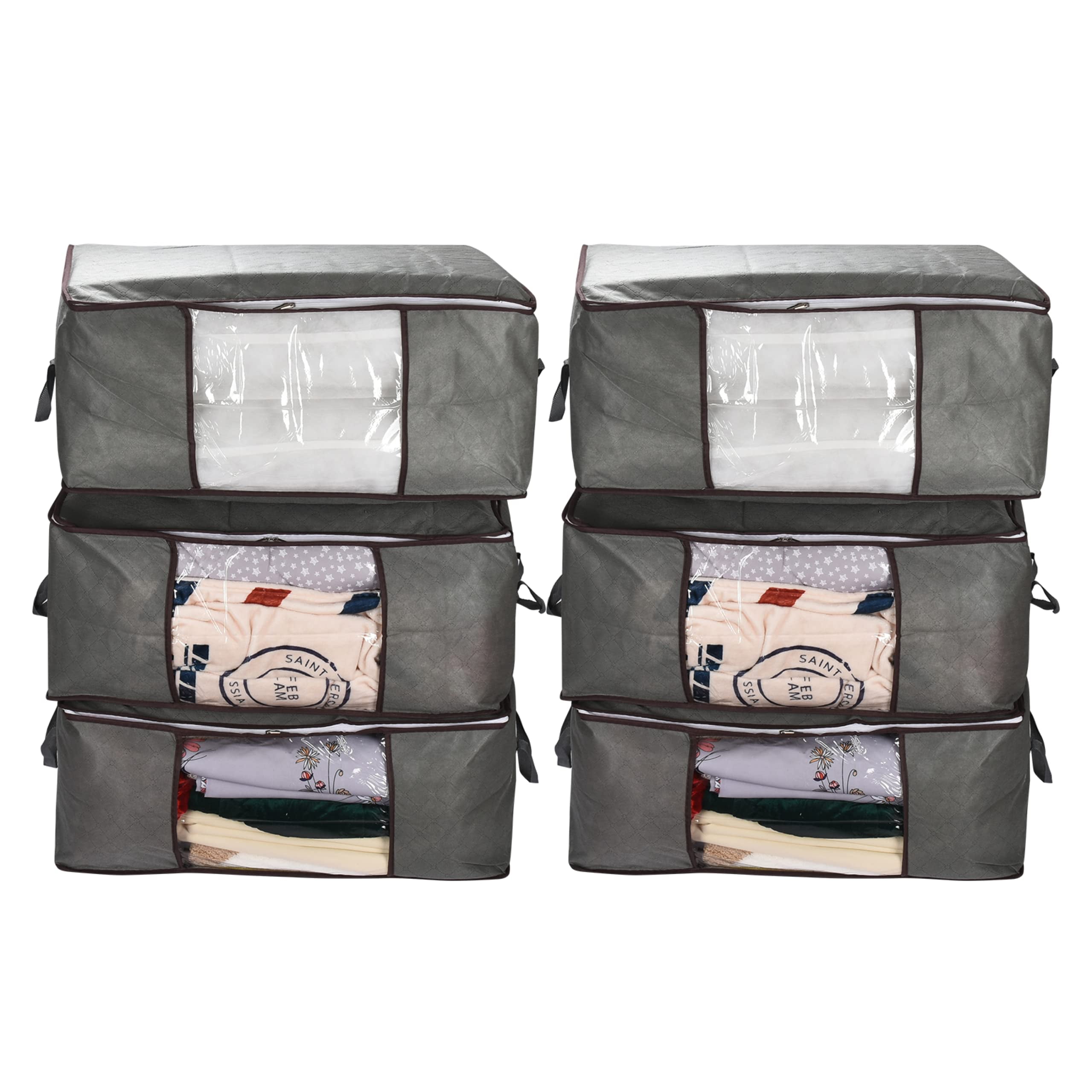 Silvon Storage Organizer for Folded Clothes and Winter Blankets - Heavy ...