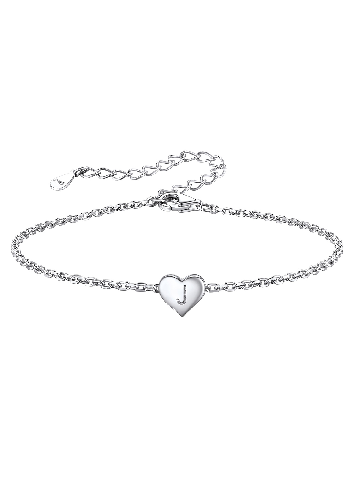 Large Initial - J - Grandma Infinity Toggle Chain Bracelet - Walmart.com