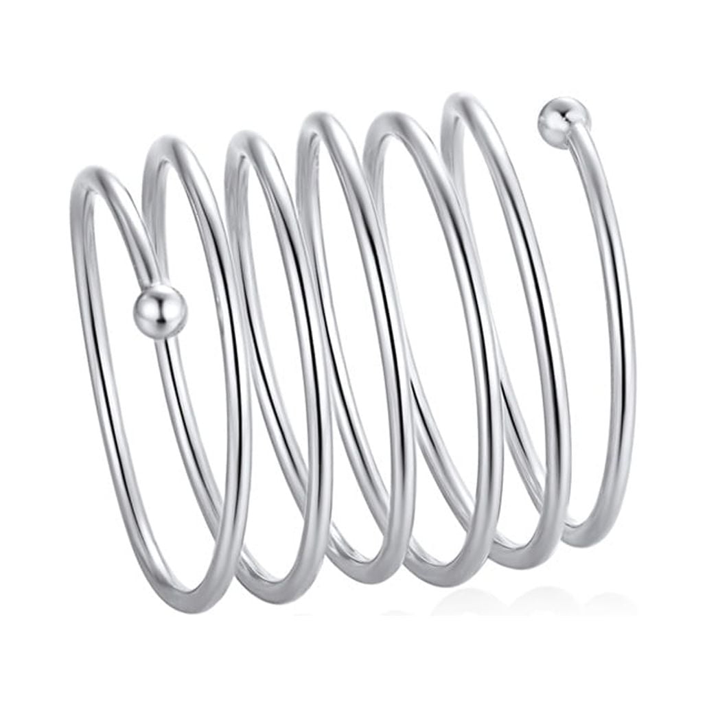 Silvora Stretchable Spring Full Finger Ring Stackable S925 Sterling ...