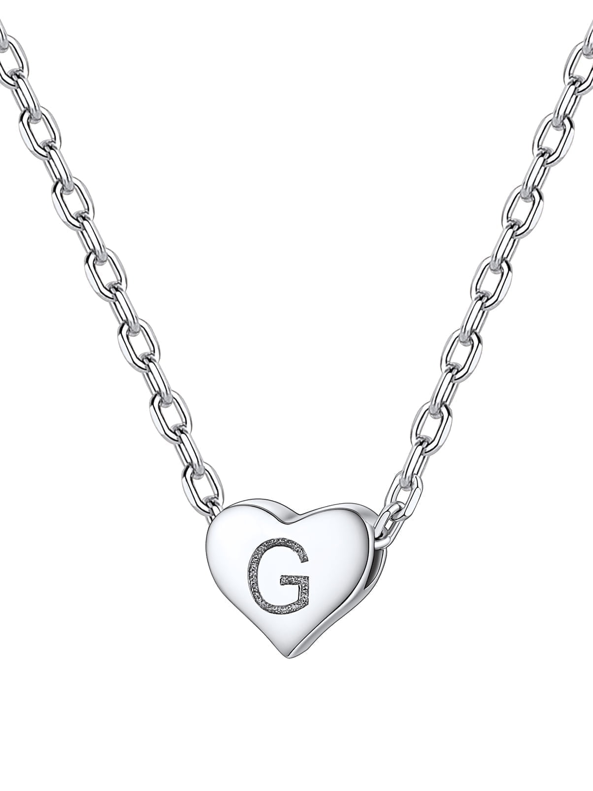 Silvora Initial Necklaces for Women S925 Sterling Silver Letter G Charm ...