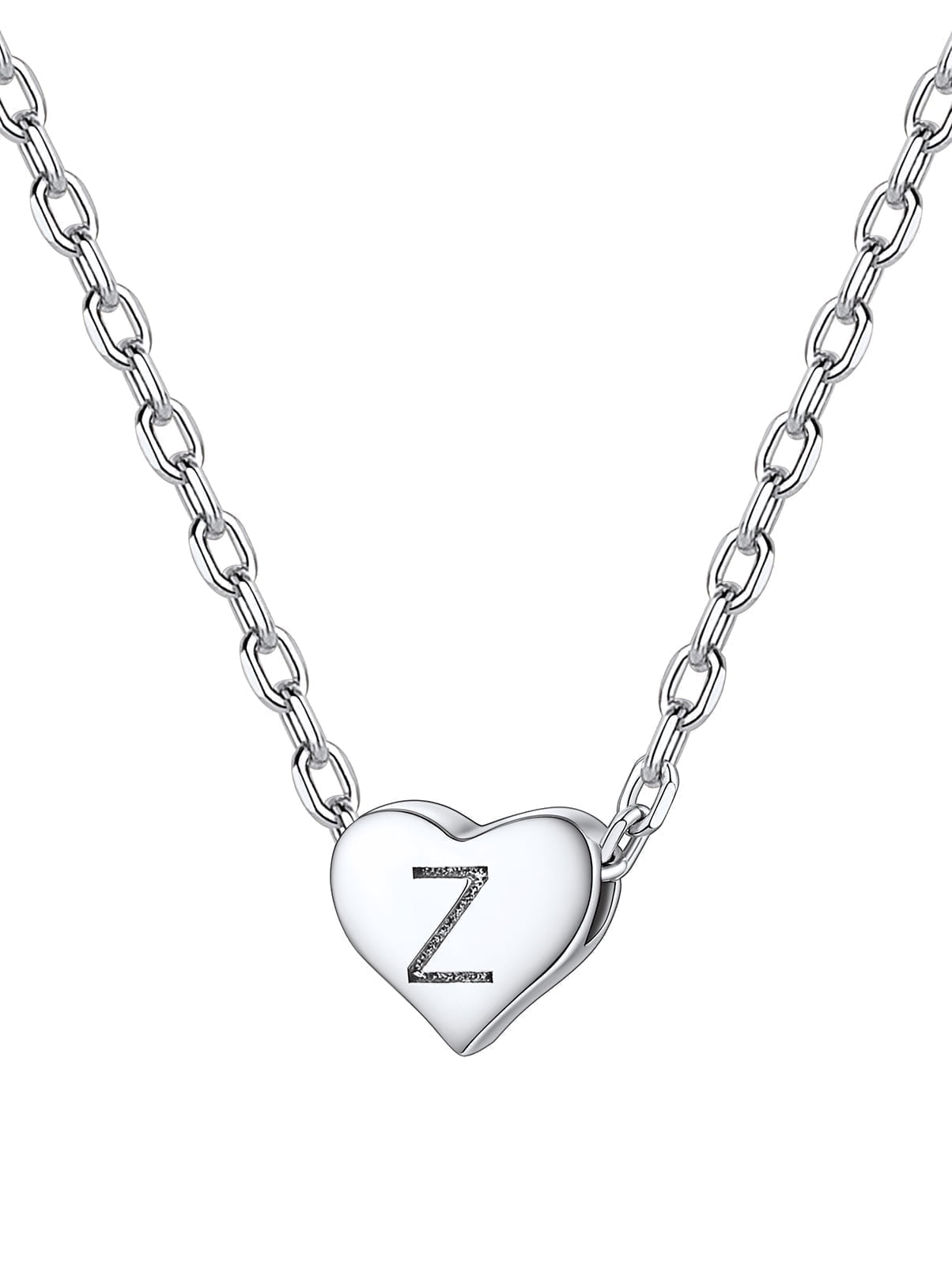 Silvora Initial Necklaces for Women S925 Sterling Silver Letter Z Charm ...