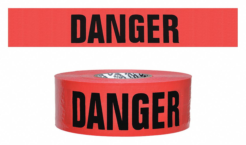 Sim Supply Barricade Tape,Danger,500 ft.,7 mil BR35XR21-200 BR35XR21 ...