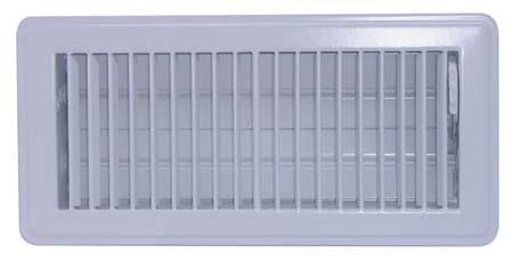 Manufacturer Varies Floor Register,4x10",White 4MJE3 - Walmart.com