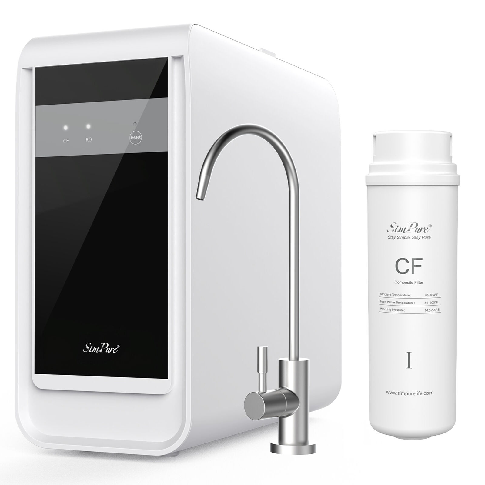 APEC Top Tier Supreme Certified High Flow 90 GPD Ultra Safe Reverse ...