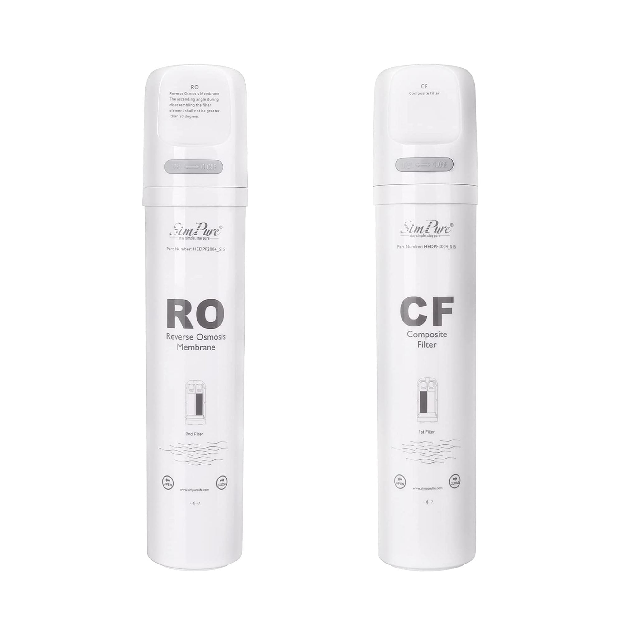 SimPure Water Filter Cartridge for Y7 Y7P WP1 Reverse Osmosis System ...