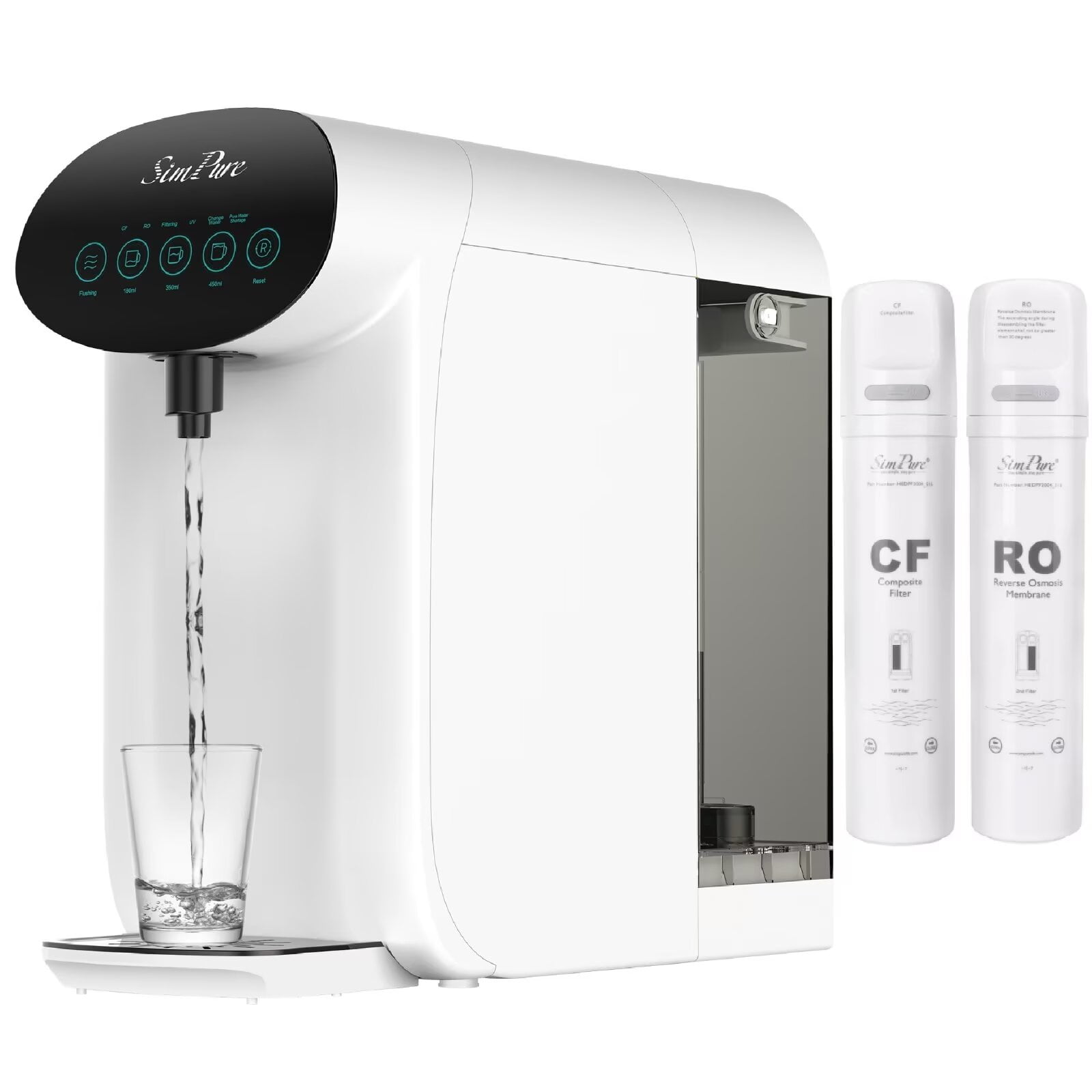 UV Purification Countertop Reverse Osmosis System, SimPure RO Water ...
