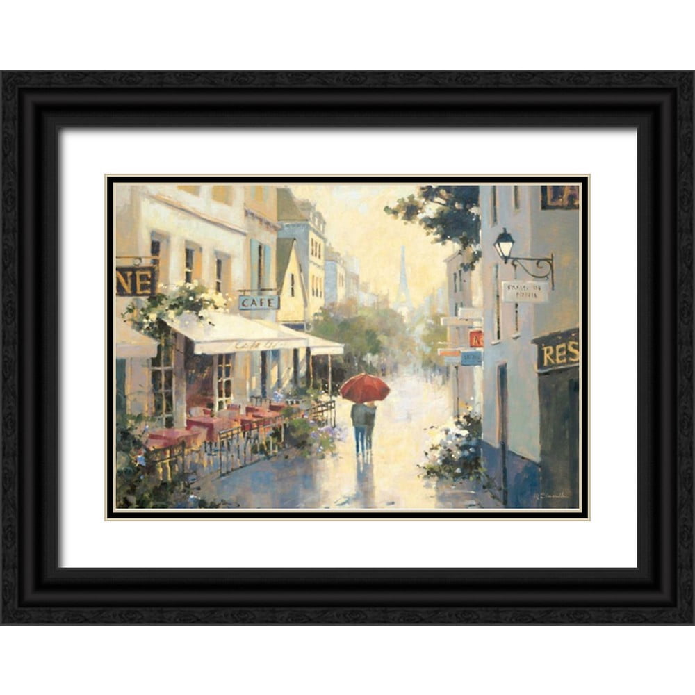 Simandle, Marilyn 24x18 Black Ornate Wood Framed with Double Matting ...