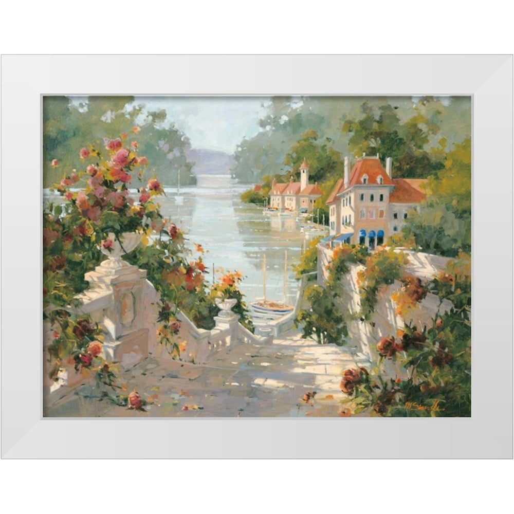 Simandle, Marilyn 24x19 White Modern Wood Framed Museum Art Print ...