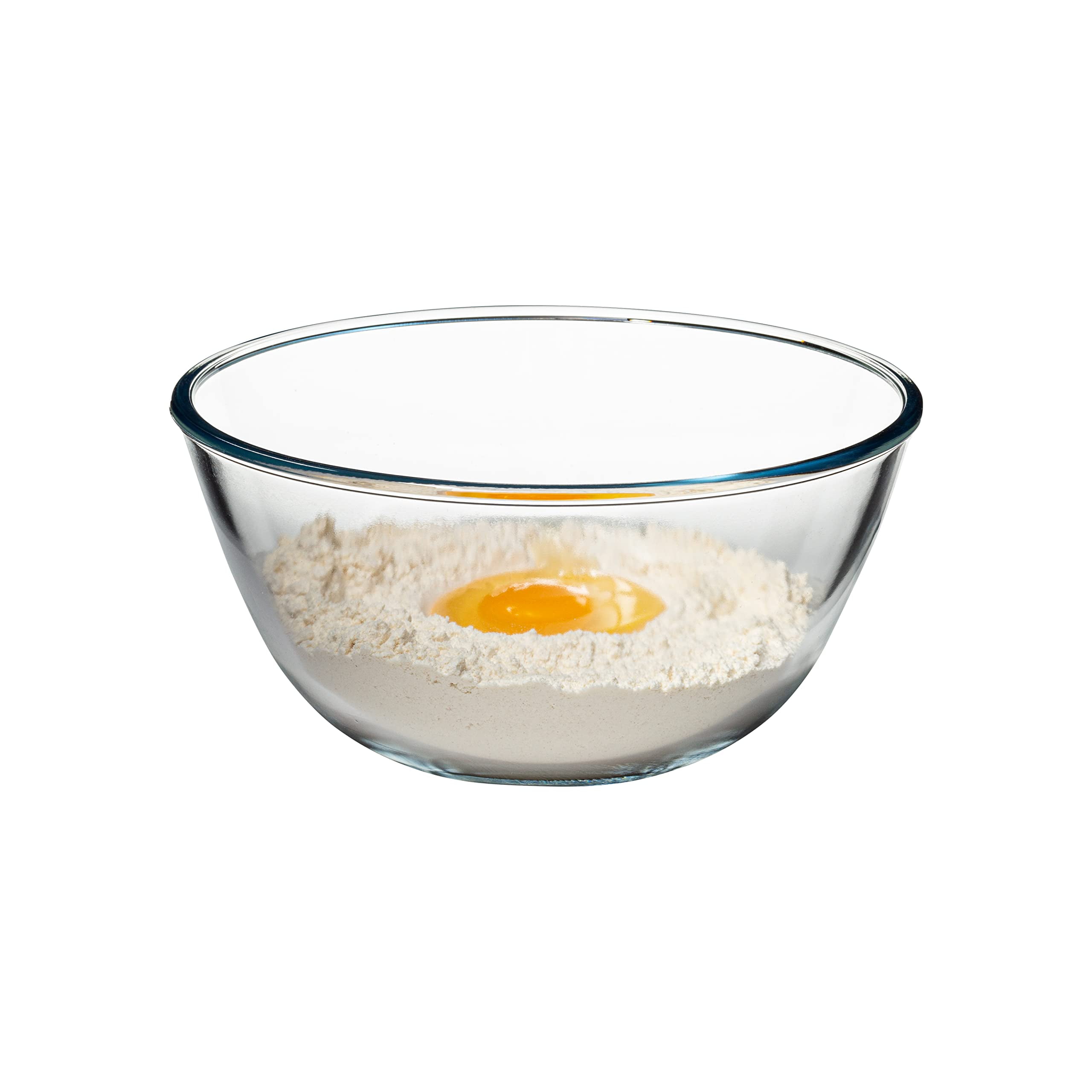 Simax 1.8 Quart Glass Mixing Bowls: Clear Glass Bowl - Kitchen Bowls ...