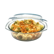Clear Round Glass Casserole by Simax | With Lid, Heat, Cold and Shock ...