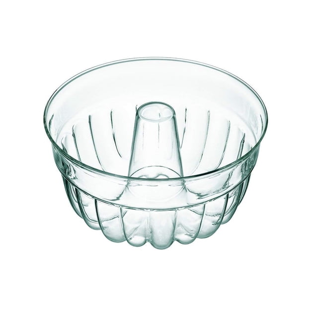 Simax 2.1 Quart Glass Fluted Bundt Pan | Heat, Cold, Shock Proof, Made ...