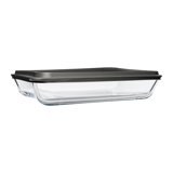 Simax Exclusive Rectangular Glass Roaster | With Plastic Lid, Heat ...