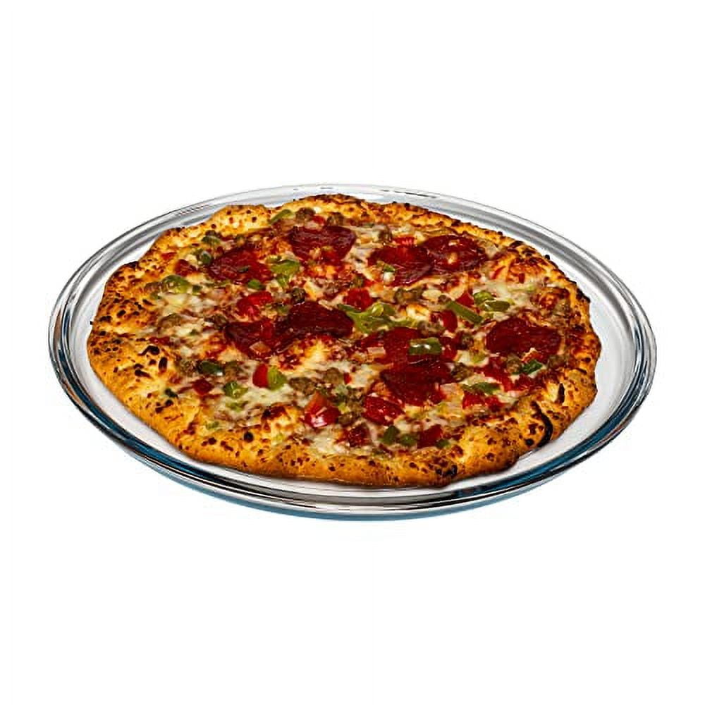 Glass Pizza Pan for Oven: Borosilicate Glass Pizza Tray for Oven - 12.5 ...