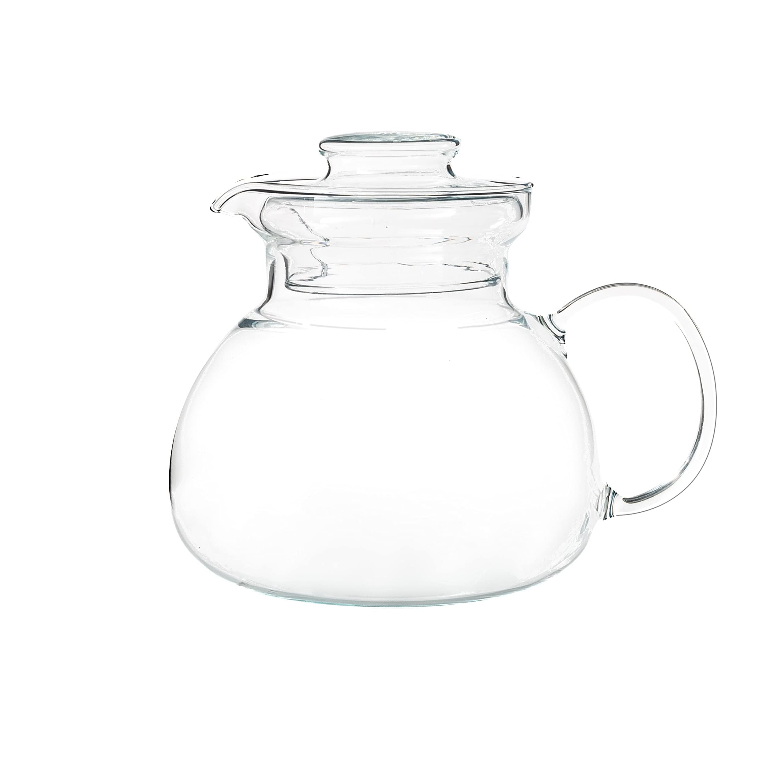 Simax Glass Teapot 1.5 Quart 6 Cups, Stovetop & Microwave Safe, Clear ...