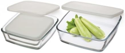 Simax Square Glass Containers With Lids: Meal Prep Container Glass ...