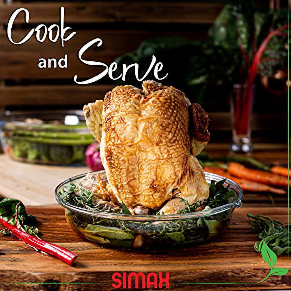 Simax Vertical Chicken Roaster for Chicken, Borosilicate Glass Mini ...