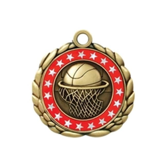Simba 2 .5 in. Antique Gold QCM Medal Basketball - Walmart.com